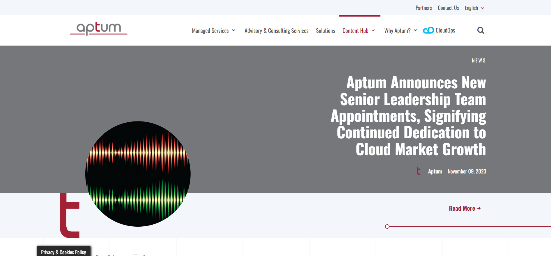 CloudOps - Aptum Announces New Senior Leadership Team Appointments, Signifying Continued ...